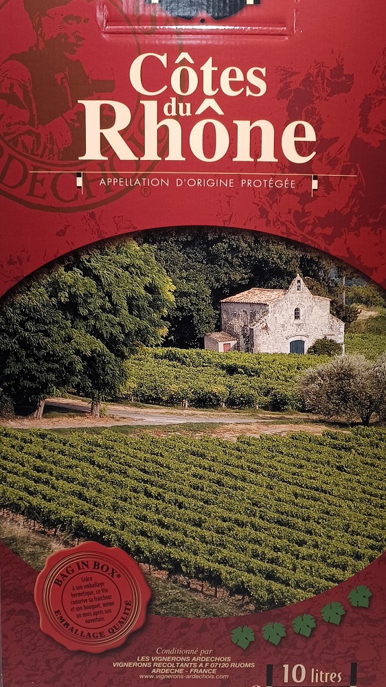 Côtes du Rhône rouge 10 litres - La Cave de Maintenon