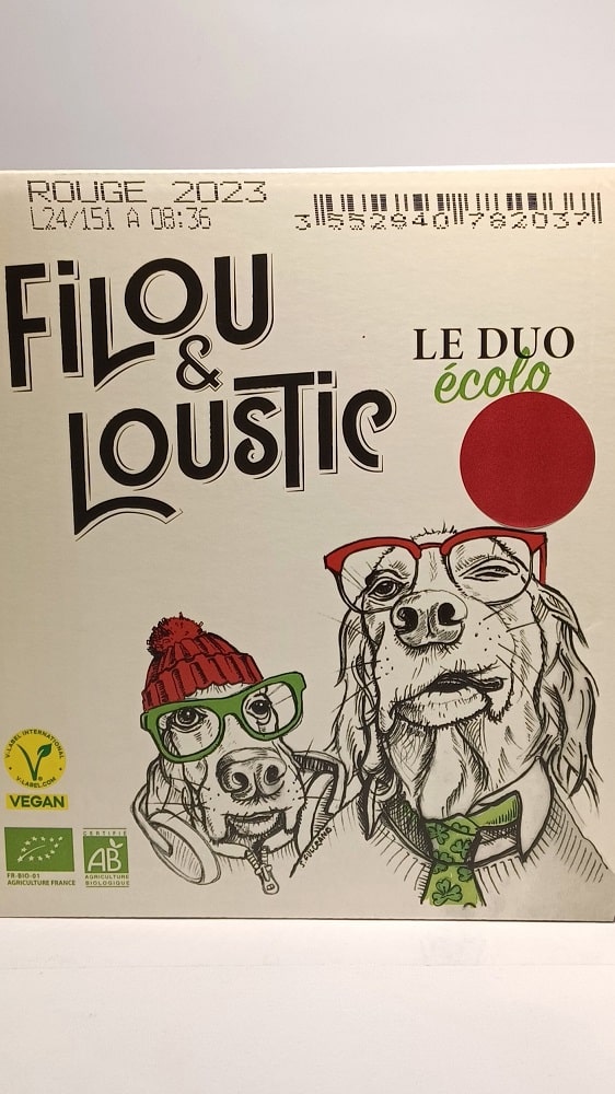 Filou et loustic rouge Igp Pays d' Oc 3 litres BIO VEGAN - La Cave de ...